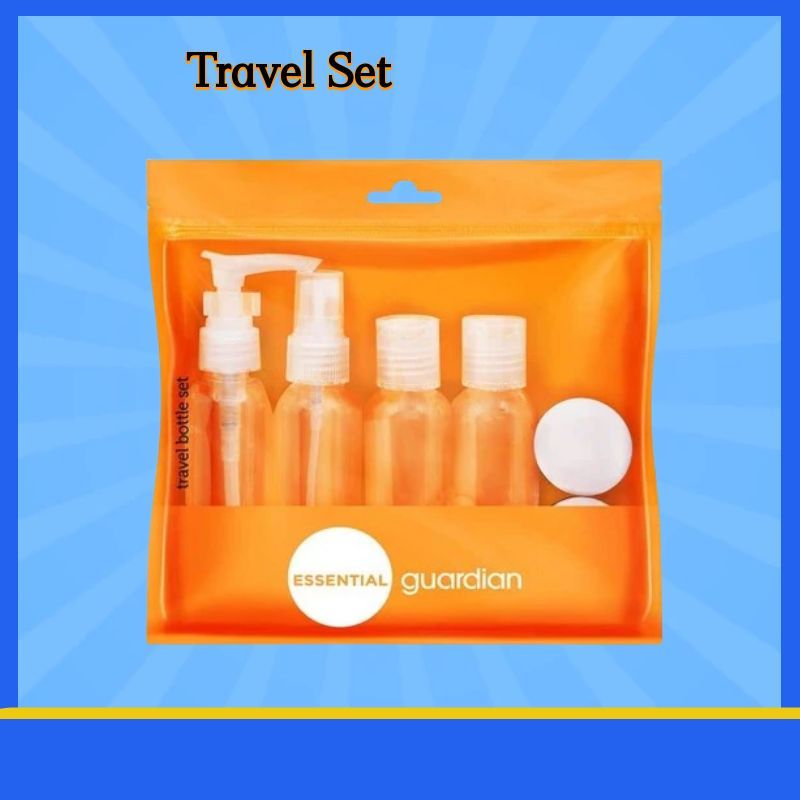 Guardian Travel Set empty bottles and jars (With Eva Packing Pouch ...