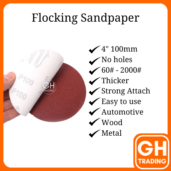 Velcro Sand Paper Kertas Pasir Sander Sheet Kertas Pasir Grinder Mesin ...