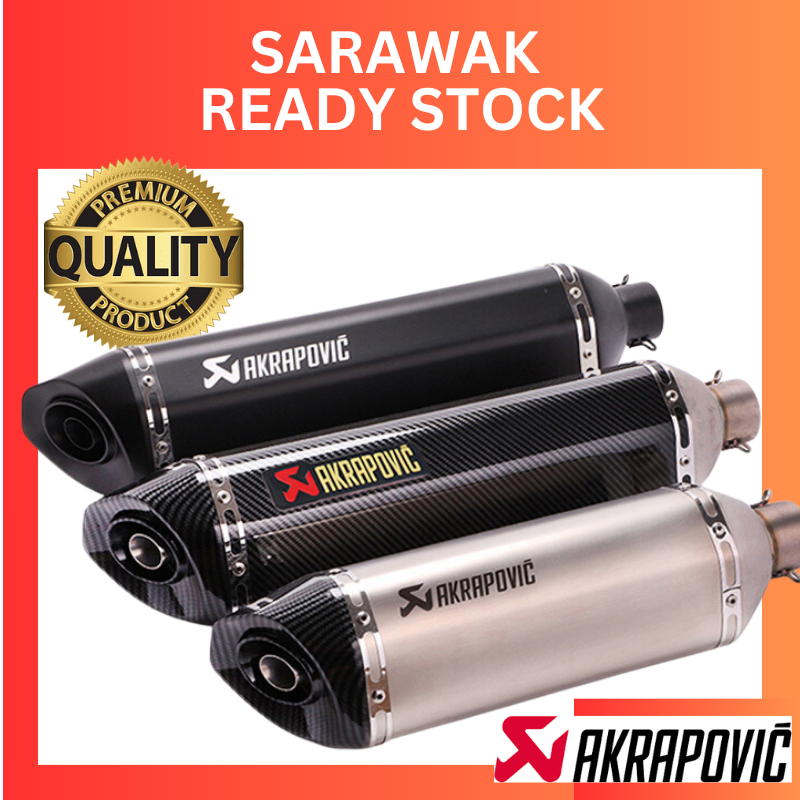 AKRAPOVIC Big Muffler Long Distance Touring 470mm x 130mm Motorcycle ...