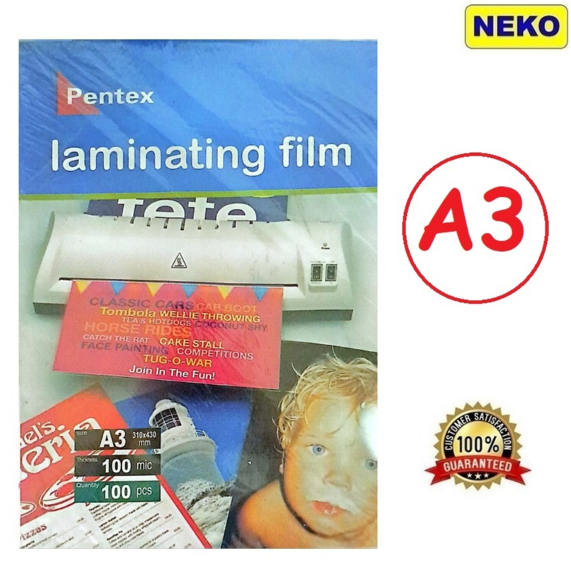 Pentex A3 Laminating Film ( 310mm x 430mm ) | Shopee Malaysia