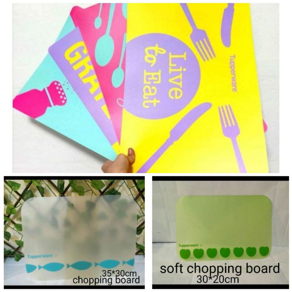 Tupperware Place Mat Set/Tupperware Placemats/Chopping Board | Shopee ...