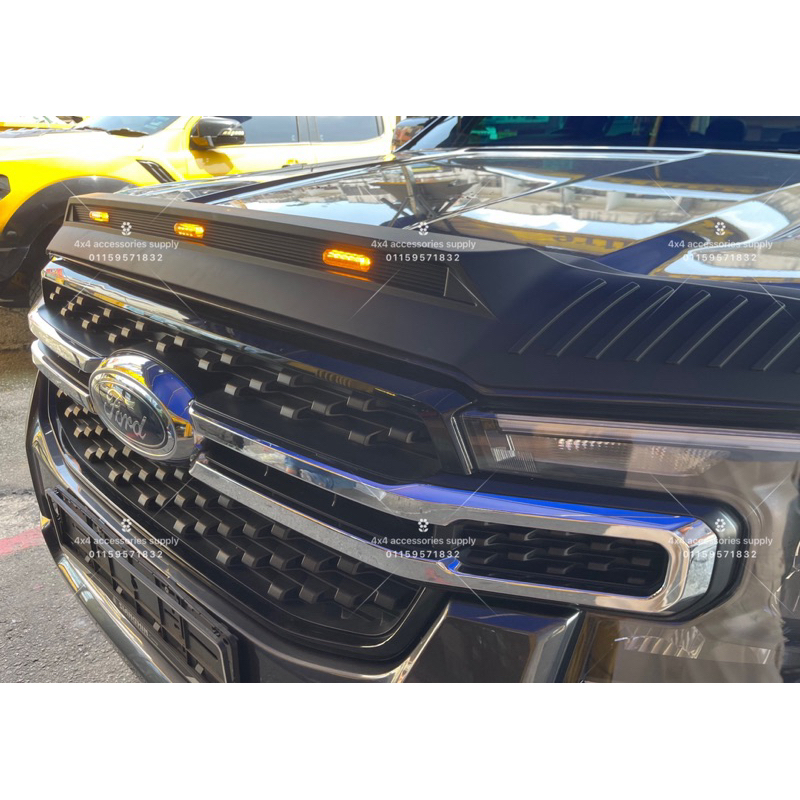 Ford Ranger T9 2022-2024 3LED Bonnet Guard Visor | Shopee Malaysia