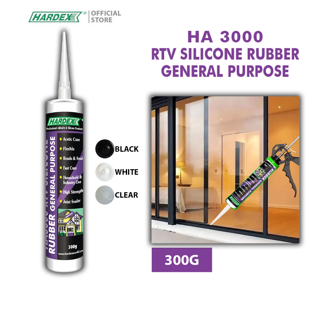 HARDEX RTV Silicone Rubber General Purpose - 300G (HA3000) | Shopee ...
