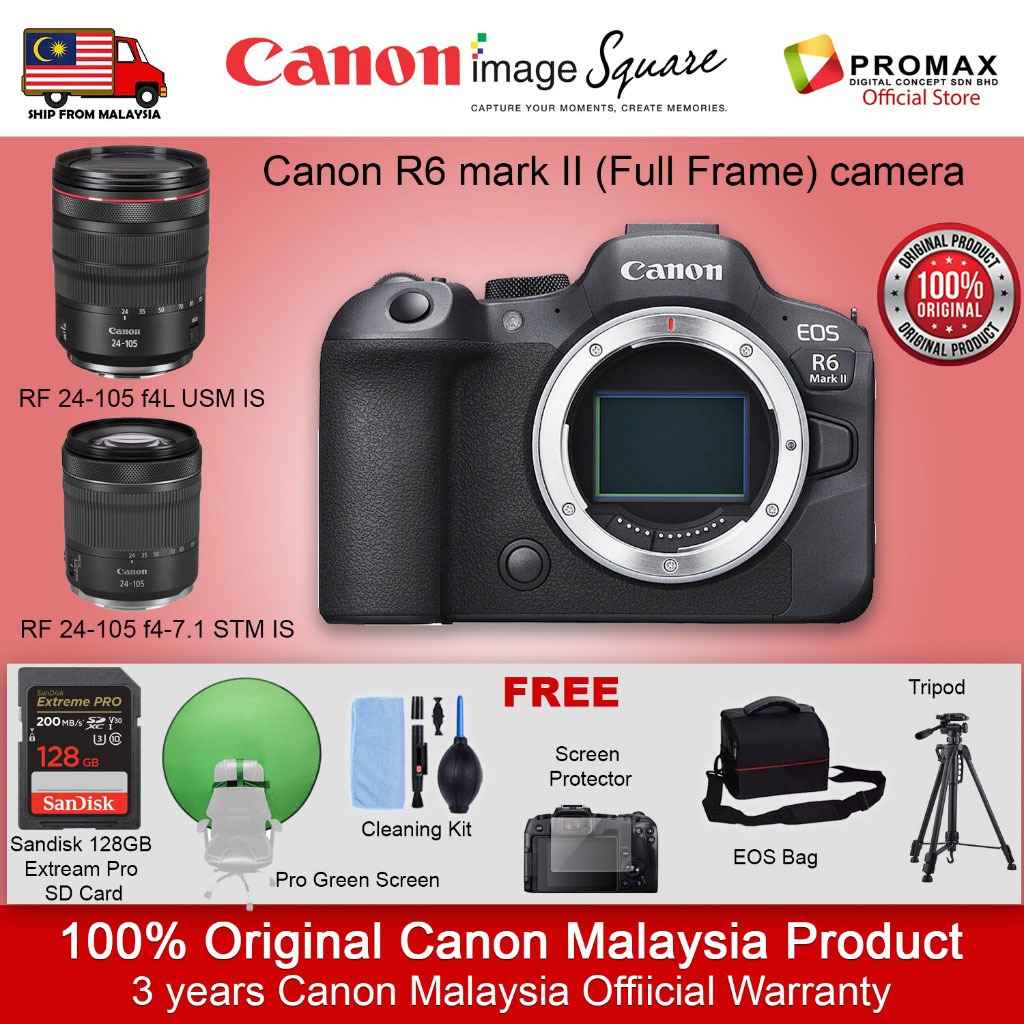 Canon EOS R6 II R6II Full Frame mirrorless camera R6 MKII R6Mk2 RF24 ...