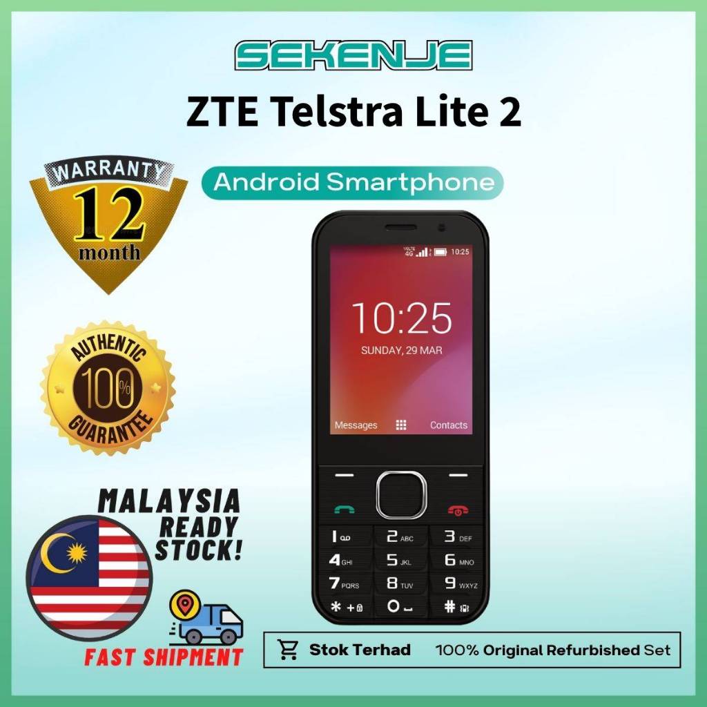 ZTE Telstra Lite 2 43MB 100% Original Secondhand Used Smartphone, 1 ...