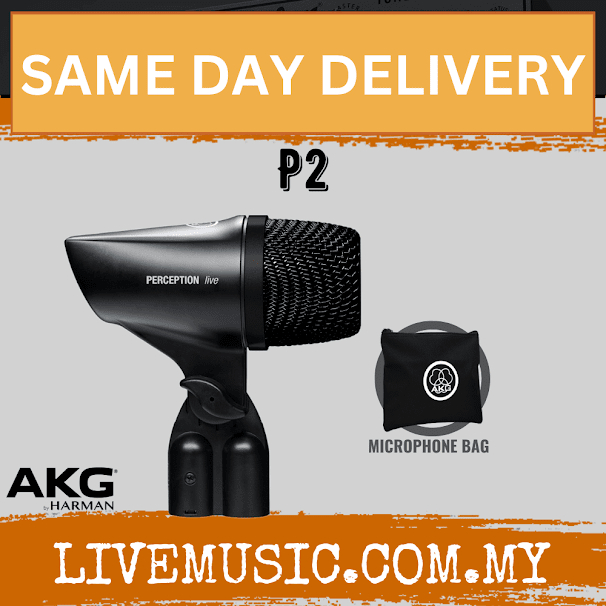 AKG P2 Cardioid Dynamic Bass Microphone (P 2/P-2) | Shopee Malaysia