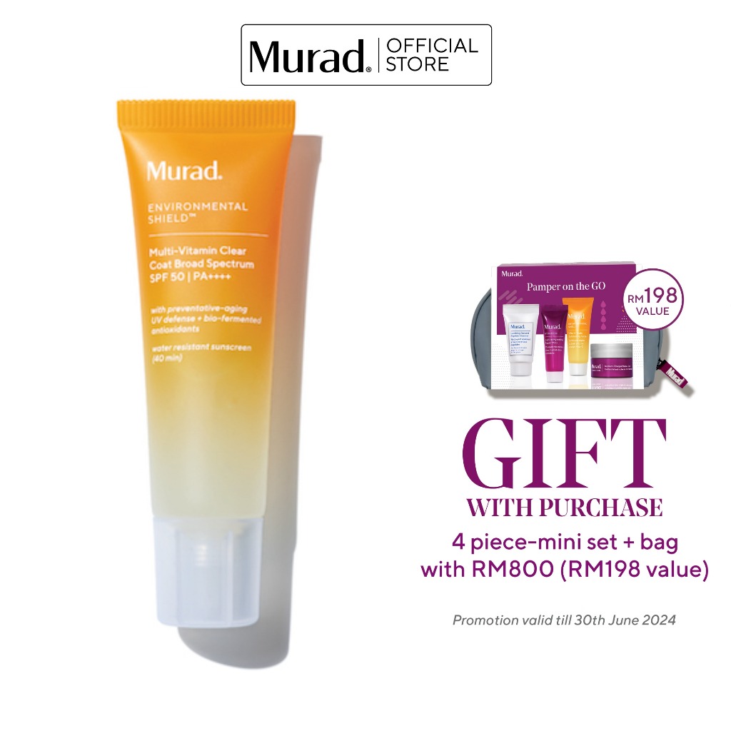 MURAD Multi-Vitamin Clear Coat Broad Spectrum SPF 50 (50ml) | Shopee ...