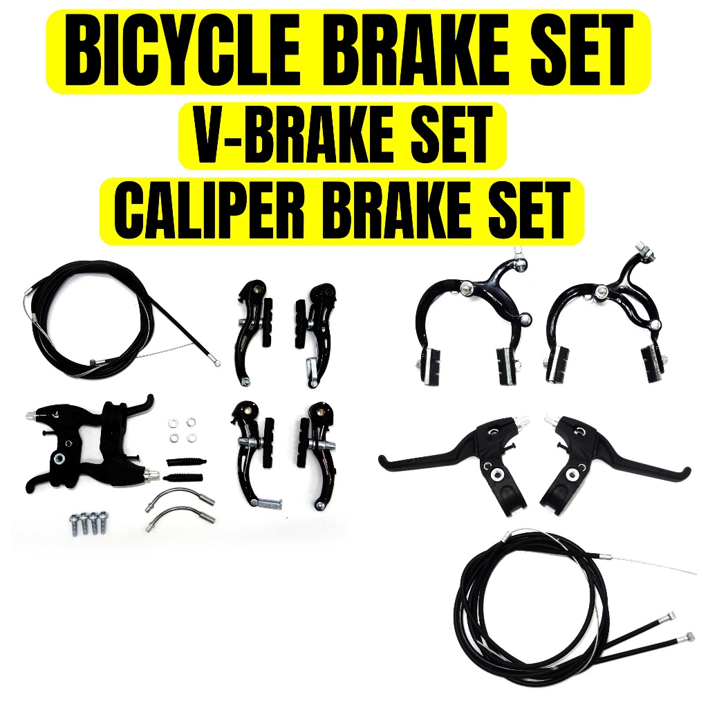 CANDY BICYCLE BRAKE BREK BASIKAL V-brake caliper set lever cable kabel ...
