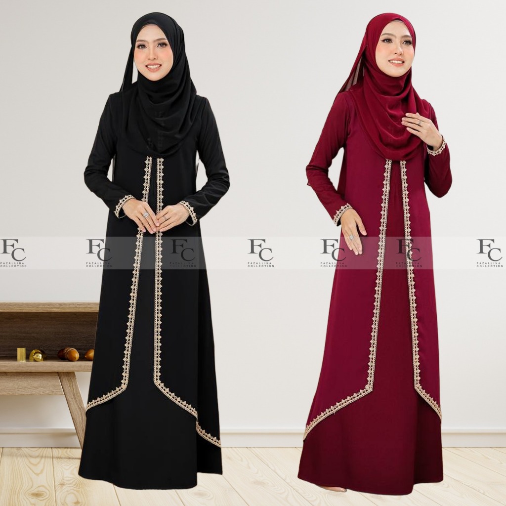 Aira Jubah With New Design Exclusive By Fazallina Collection | Shopee ...