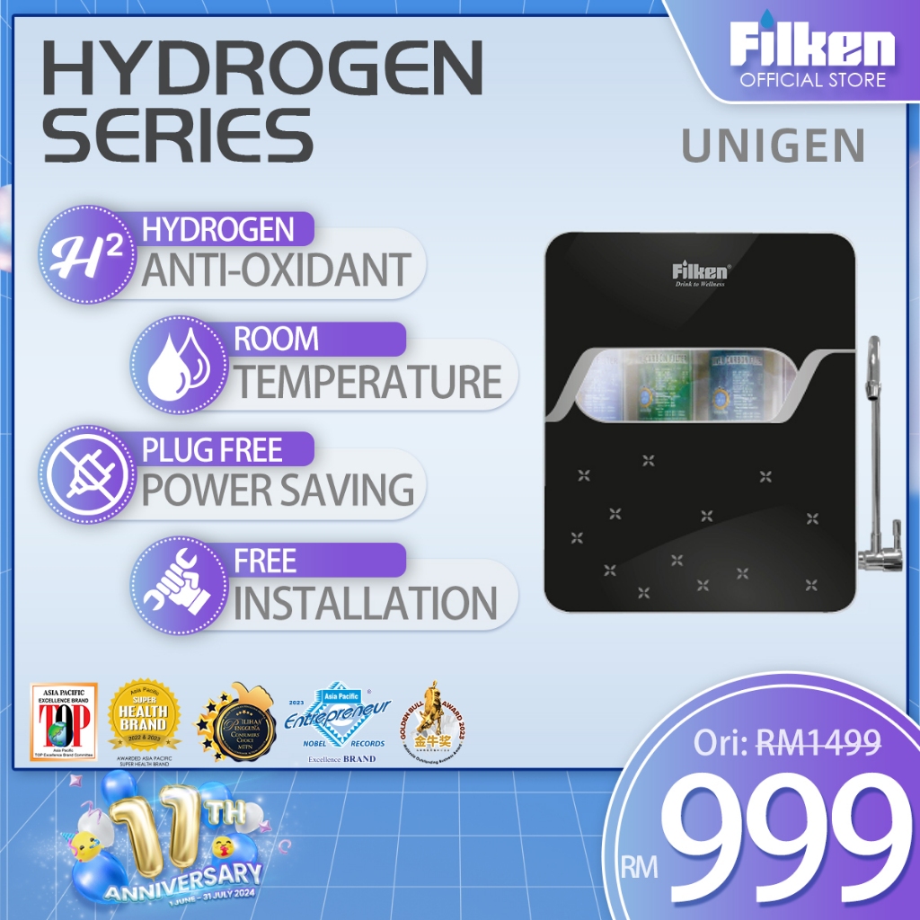 Filken Unigen Hydrogen Water System Room Temperature Plug Free | READY ...