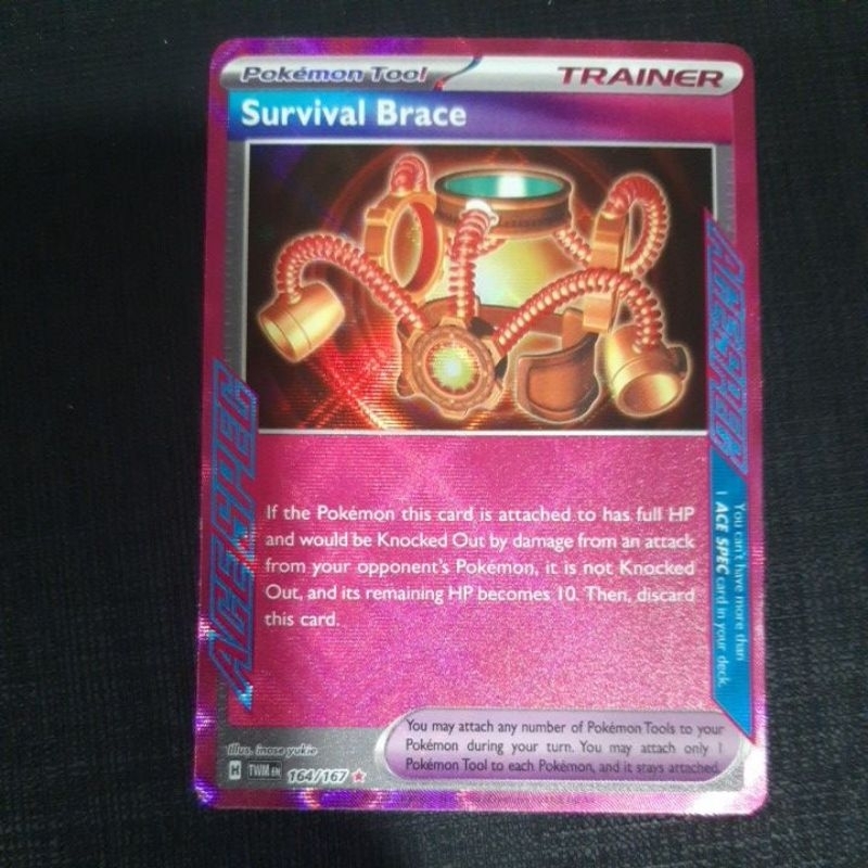 Pokemon Card TCG : SV6 Twilight Masquerade : Survival Brace 164/167 Ace ...