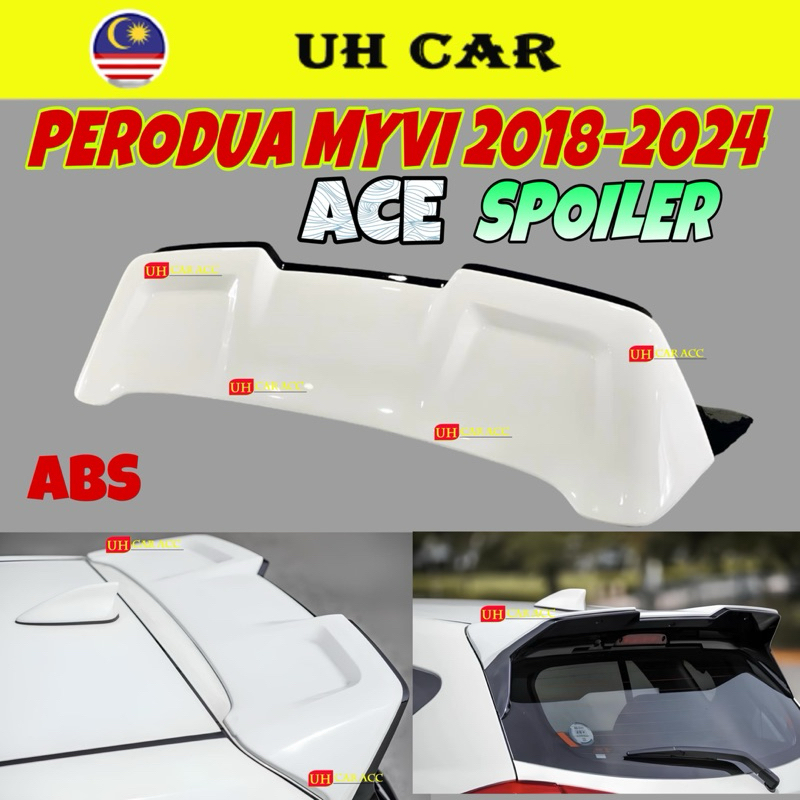 (ACE) Perodua Myvi GEN3 2018-2024 Rear Boot Spoiler Trunk Spoiler With ...