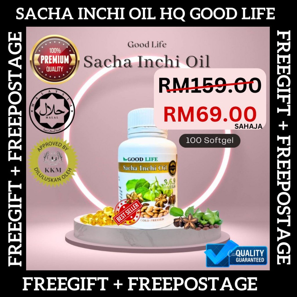🎉100% ORIGINAL SACHA INCHI HQ🔥SACHA INCHI 500MG, SACHA INCHI OIL PLUS ...