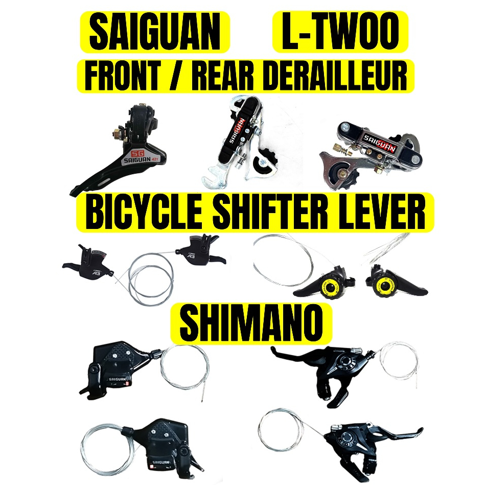 CANDY SAIGUAN BICYCLE 3*8 LEFT RIGHT SPEED GEAR CABLE SHIFTER LEVER FD ...
