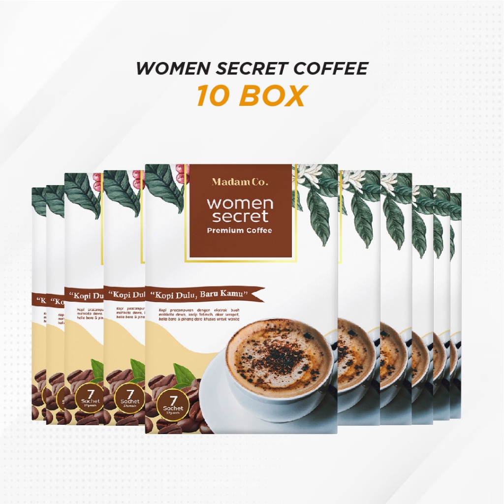 10 BOX MADAM CO Women Secret Coffee Low Sugar | Shopee Malaysia