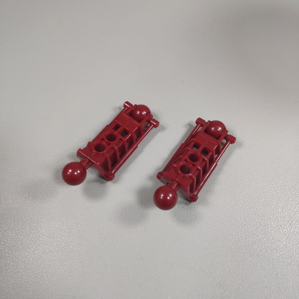 Lego Parts Bionicle - Dark Red Toa Metru Leg Lower Section (Part ID ...