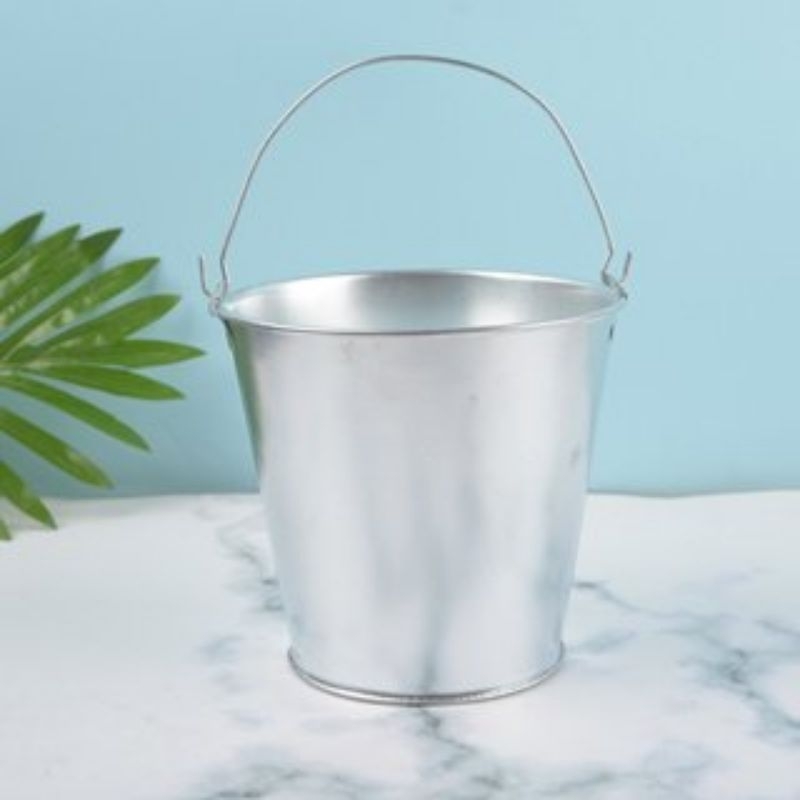 1pc Mini Bucket Metal Barrel Iron Flower Pot | Succulent Plant ...