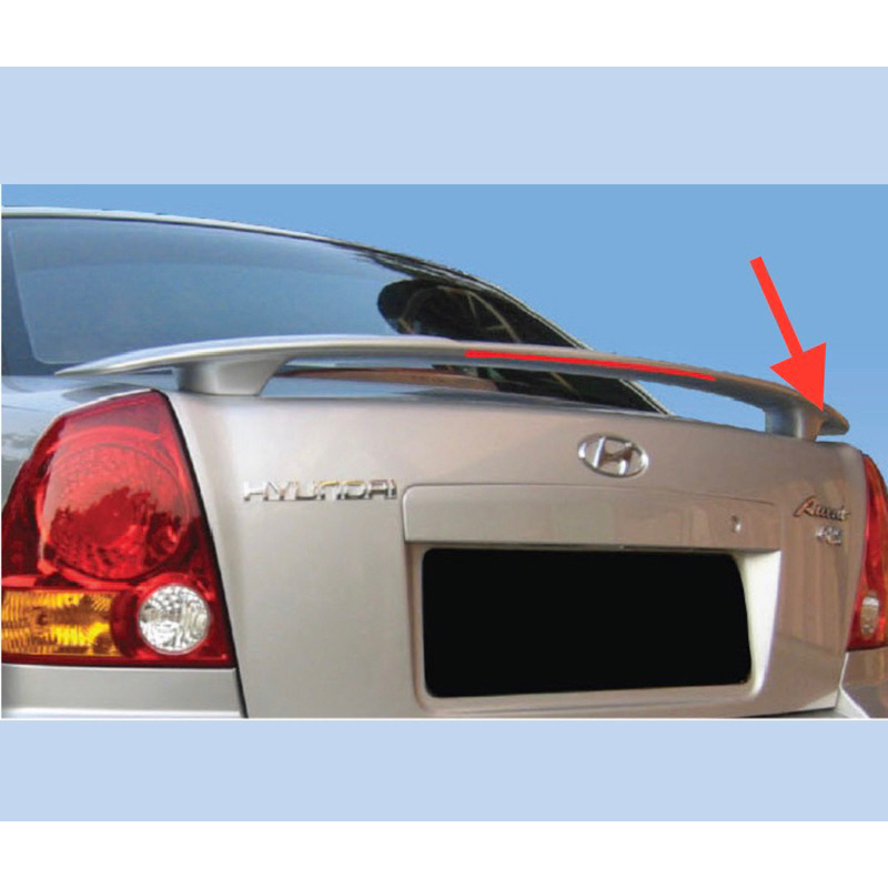 HYUNDAI ACCENT SPOILER LED FIBER NO PAINT | Shopee Malaysia