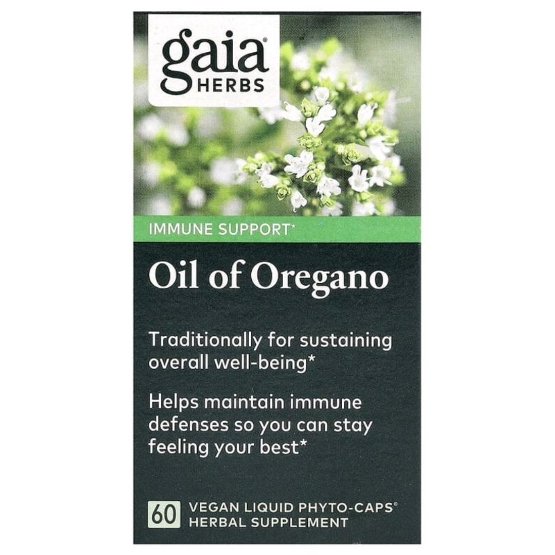 Gaia Herbs, Oil of Oregano, 60/120 Vegan Liquid Phyto-Caps | Shopee ...
