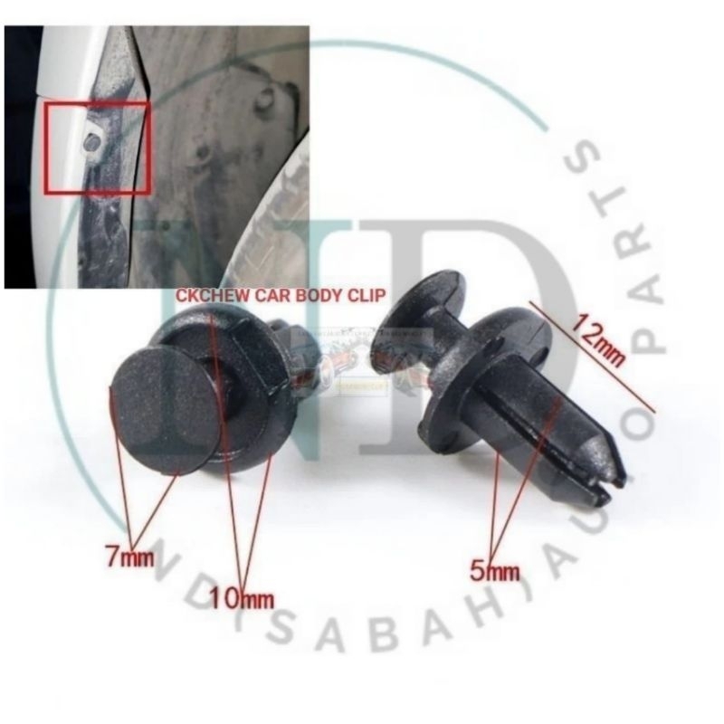 TOYOTA VIOS ALTIS CAMRY LEXUS FRONT BUMPER CLIP / MUDGUARD CLIP ...