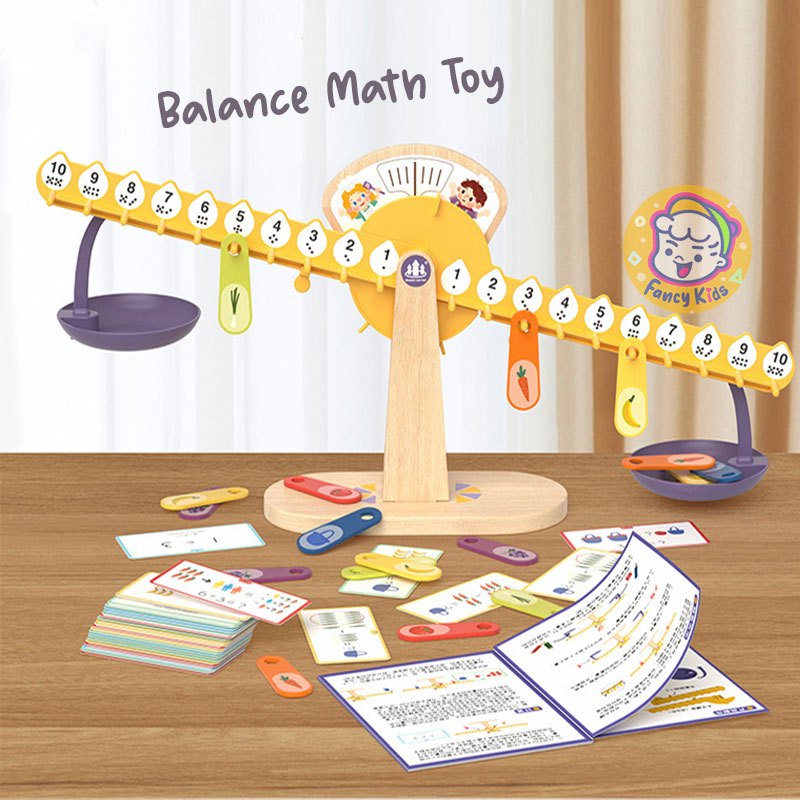 Montessori Wooden Balance Scale/Early Math Learning Toy/Science Toy ...