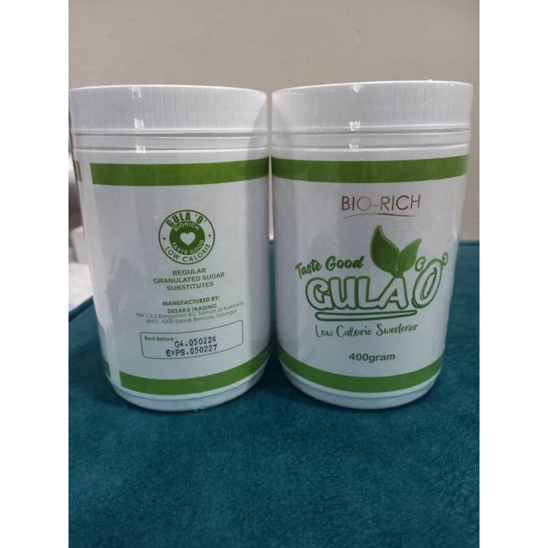 Gula o Biorich Original 400gram BARU( Ready stock)LOW CALORIE SWEETENER ...