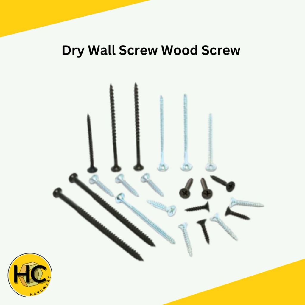 MK Fasteners Dry Wall Screw Wood Screw 6# Skru Tajam Putih Kayu 平头螺丝 ...