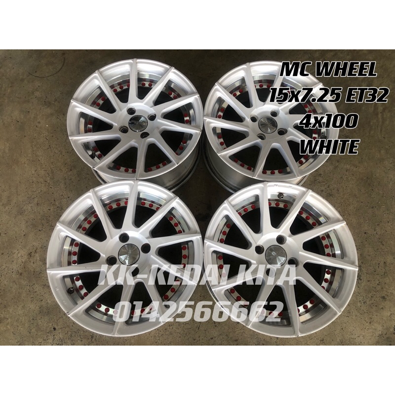 USED RIM MC WHEEL 15 INCHI | Shopee Malaysia