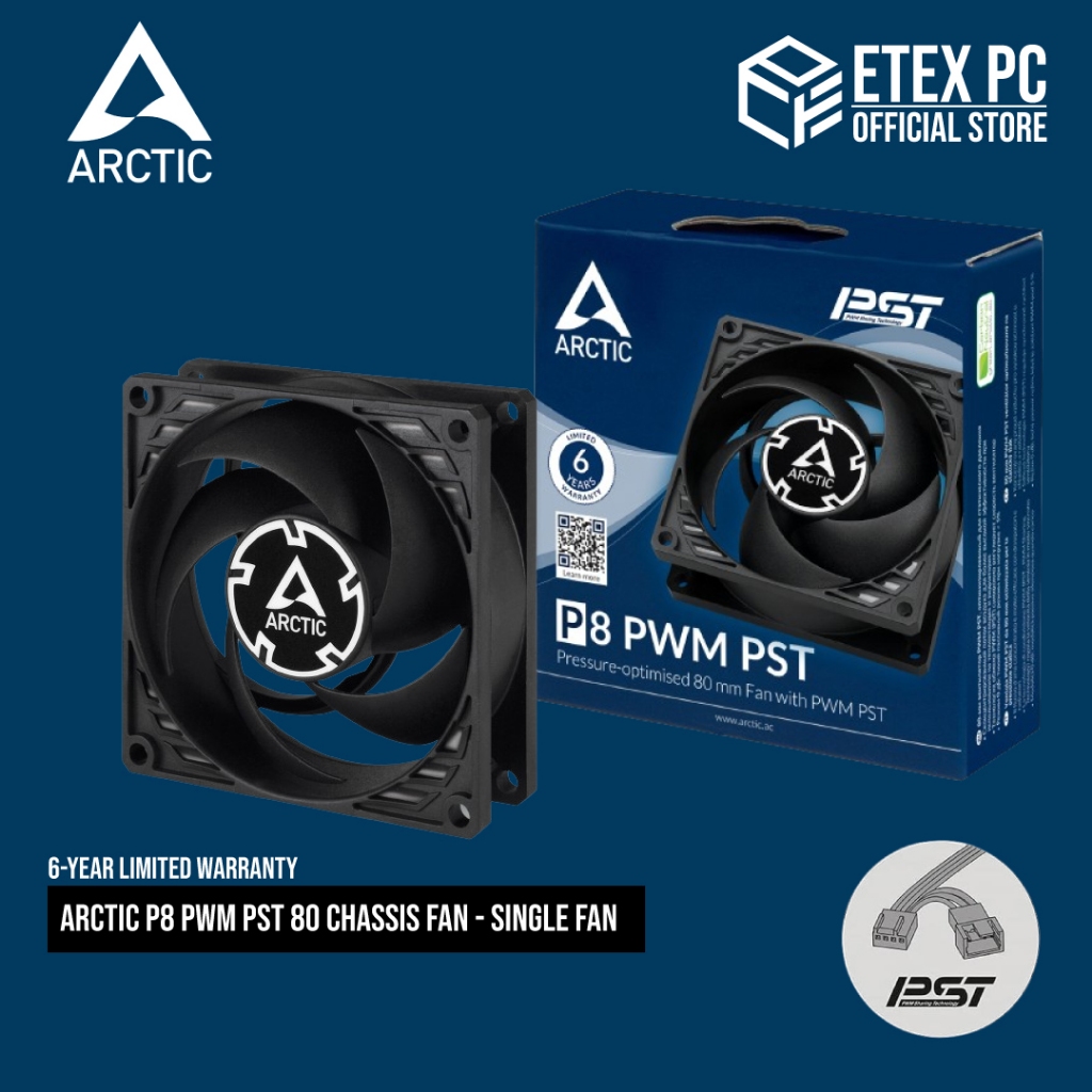 Arctic P8 PWM PST 80 Chassis Fan - Single Fan # ACFAN00150A | Shopee ...