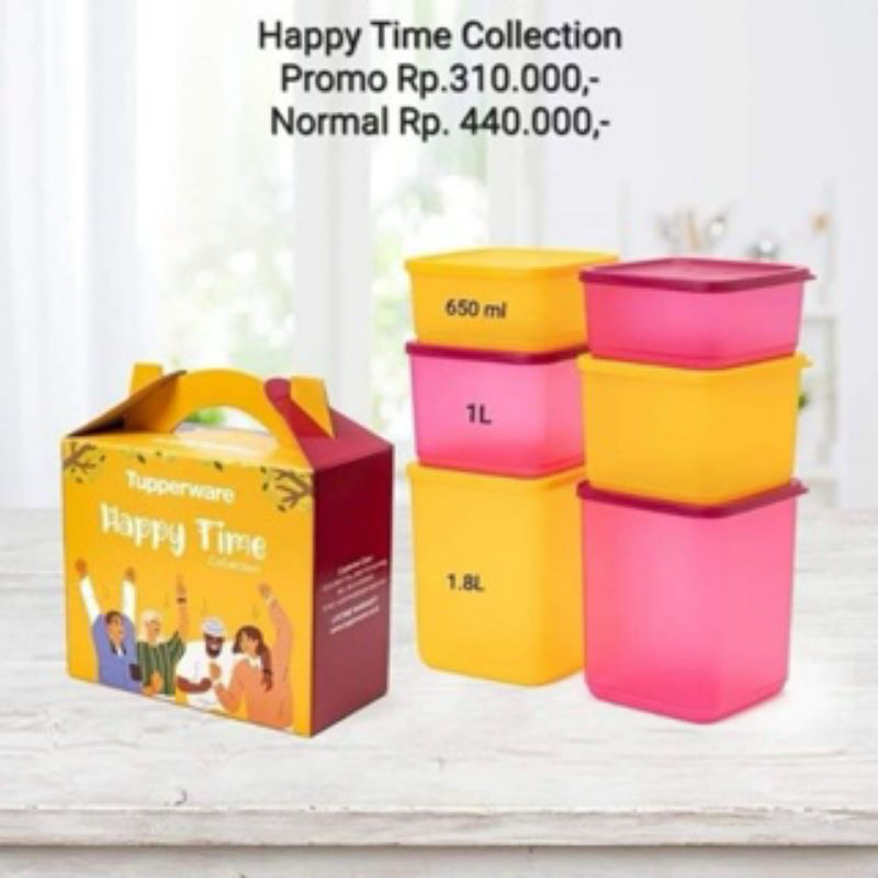 Tupperware Happy Time Collection (6pcs)s/ So Fresh | Shopee Malaysia