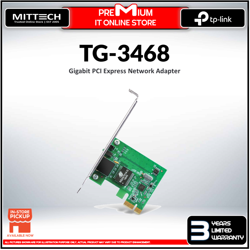 Tp-Link TG-3468 Gigabit PCI Express Network Adapter | Shopee Malaysia