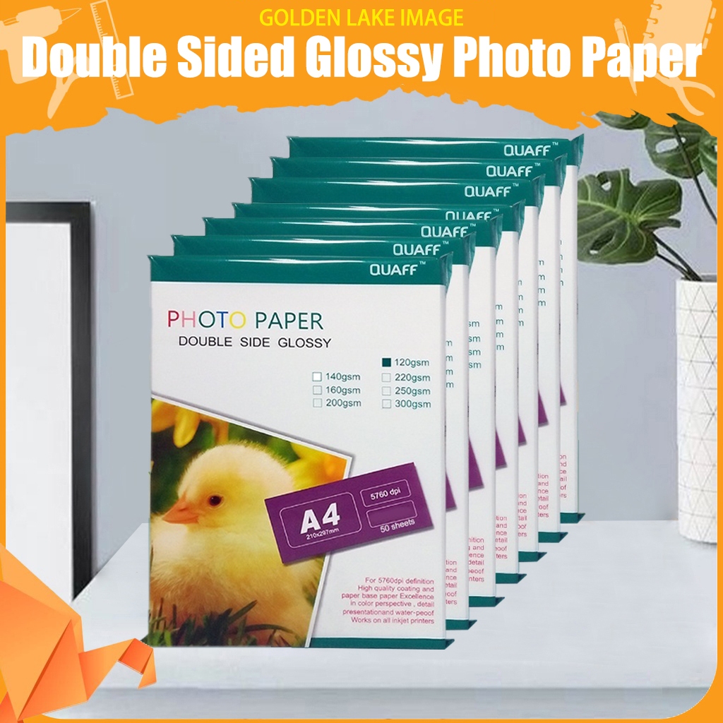 QUAFF Double Sided Glossy Photo Paper A4 Size 120gsm 140gsm 160gsm ...