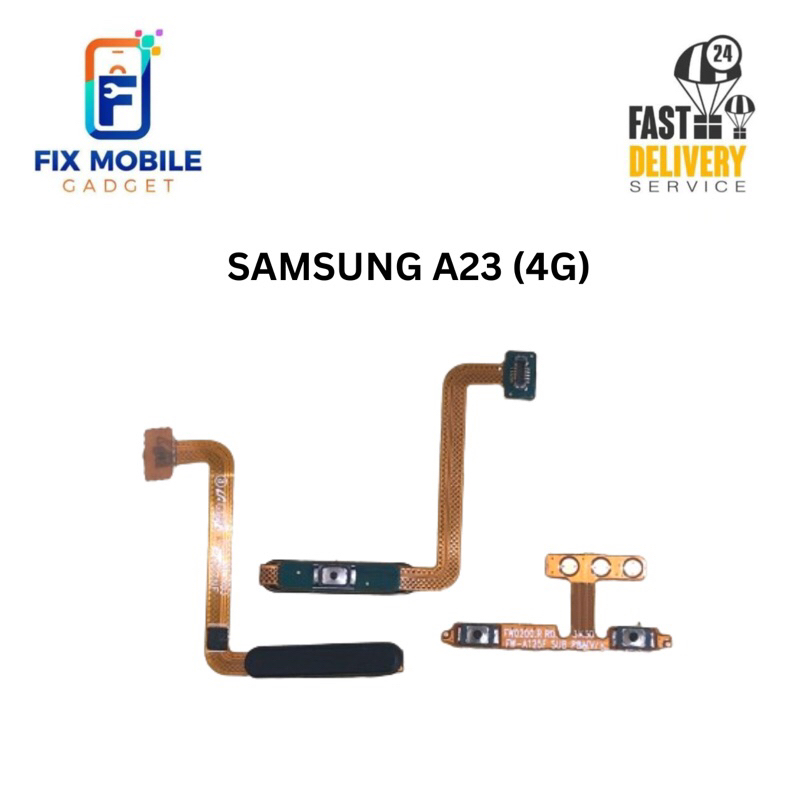 SAMSUNG A23 (4G) ON-OFF FINGERPRINT SENSOR+VOLUME RIBBON FLEX | Shopee ...
