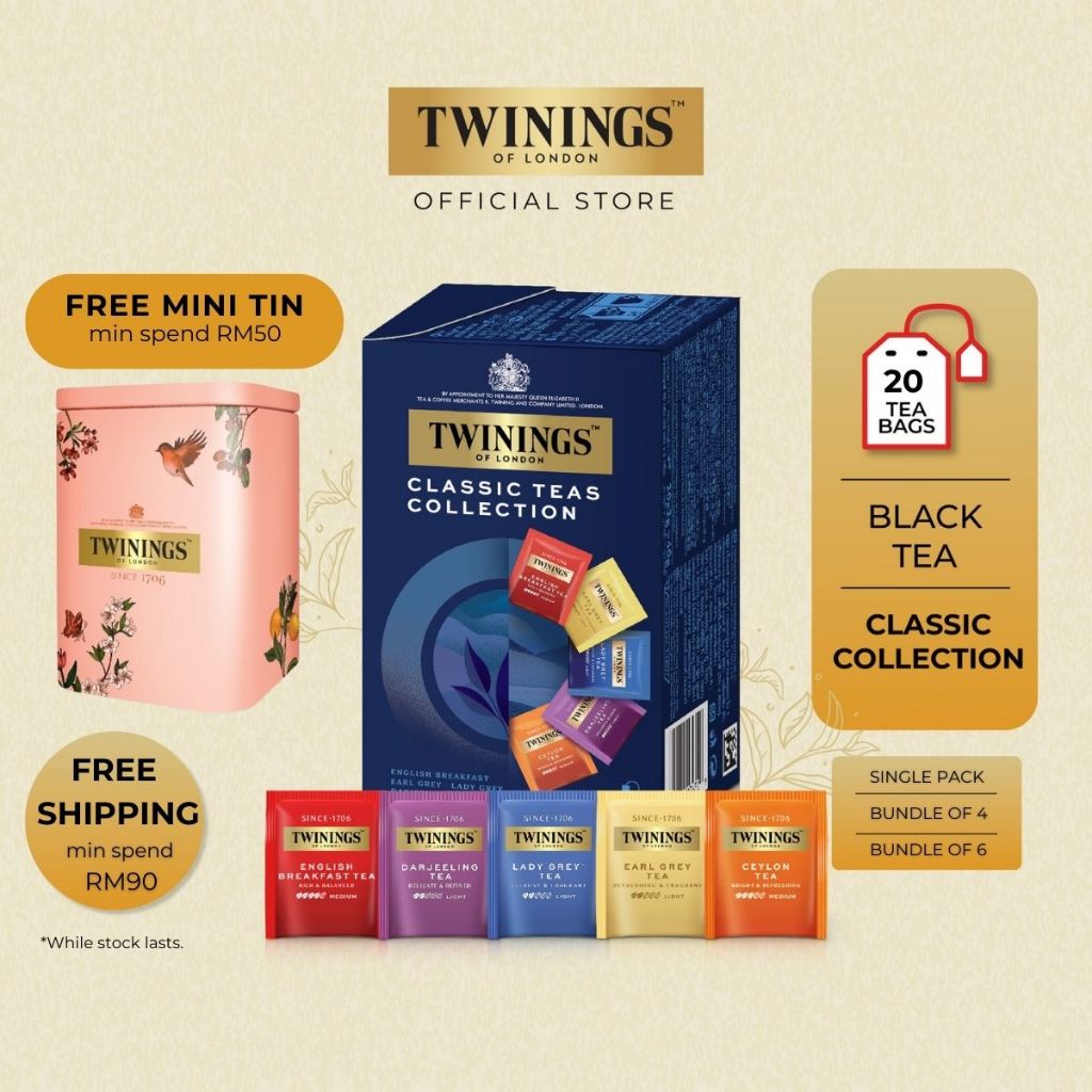 TWININGS Classic Teas Collections (20's x 2g) | Koleksi Teh Klasik ...