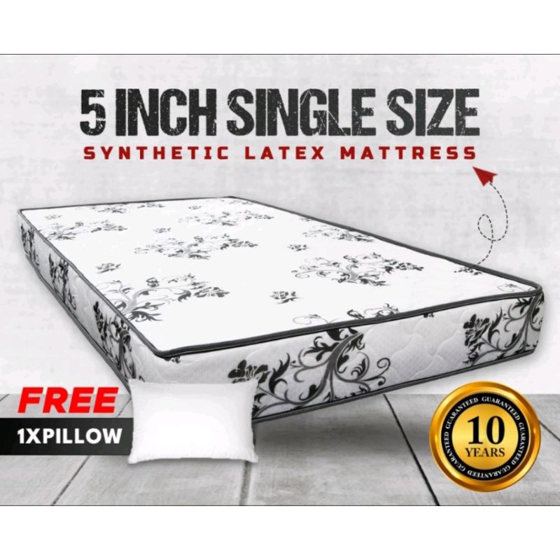 Mattress SINGLE LATEX 4 N 5 INCI TILAM SINGLE TEBAL | Shopee Malaysia