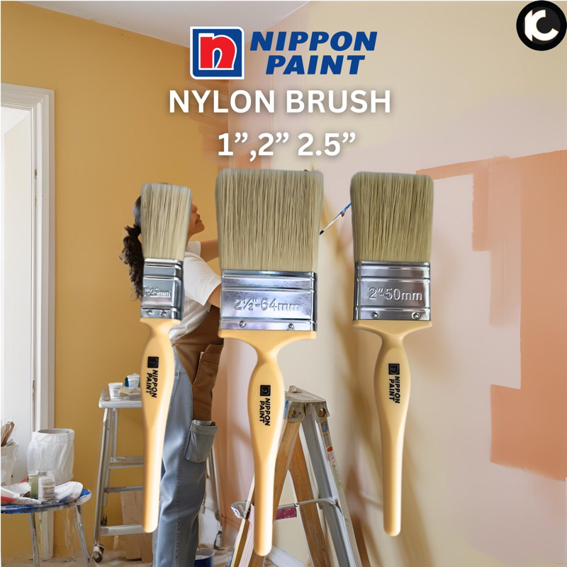 [Halal]NIPPON NYLON WALL PAINTING OIL PAINT BRUSH | Shopee Malaysia