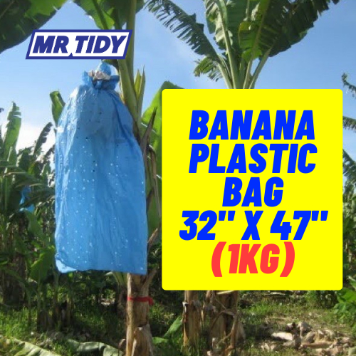 1KG(15PCS+/-) Banana Bag Plastic bag blue /Bungkus Pisang Plastik buah ...