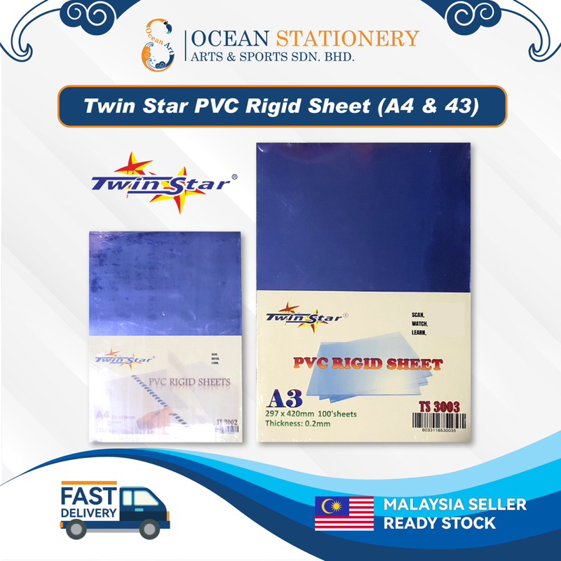 Pvc cover Rigid Sheets Plastic Transparent Cover Paper A4/A3 0.2mm 100sheets | Shopee Malaysia
