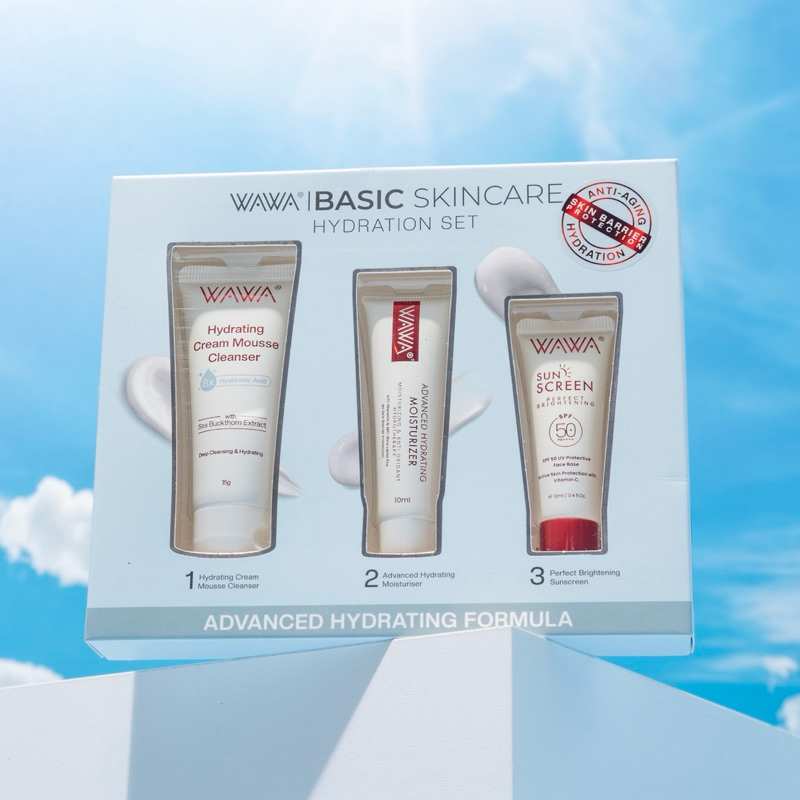 WAWA HYDRATION BASIC SKINCARE SET (FREE WAWA SHEET MASK) | Shopee Malaysia
