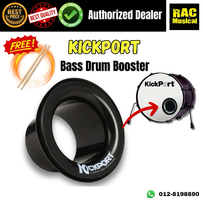 KICKPORT Bass Drum Booster Enhancer Amplifier Kick Drum Bass Booster ...