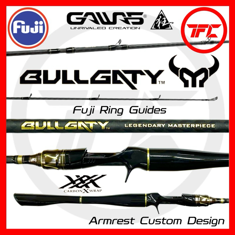GAWAS BULLGATY Baitcast & Spinning Rod BC Baitcasting Casting Cast ...