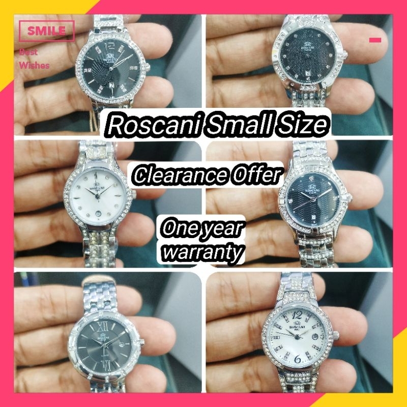 JAM ROSCANI WANITA 🔥🔥ROSCANI LADIES WATCH 🔥🔥CLEARANCE STOK _SMALL SIZE ...