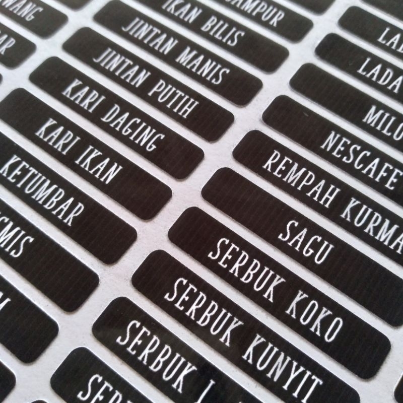 masyasticker 70 pcs Custom Made Kitchen Jar Spice Herb Sticker Label ...