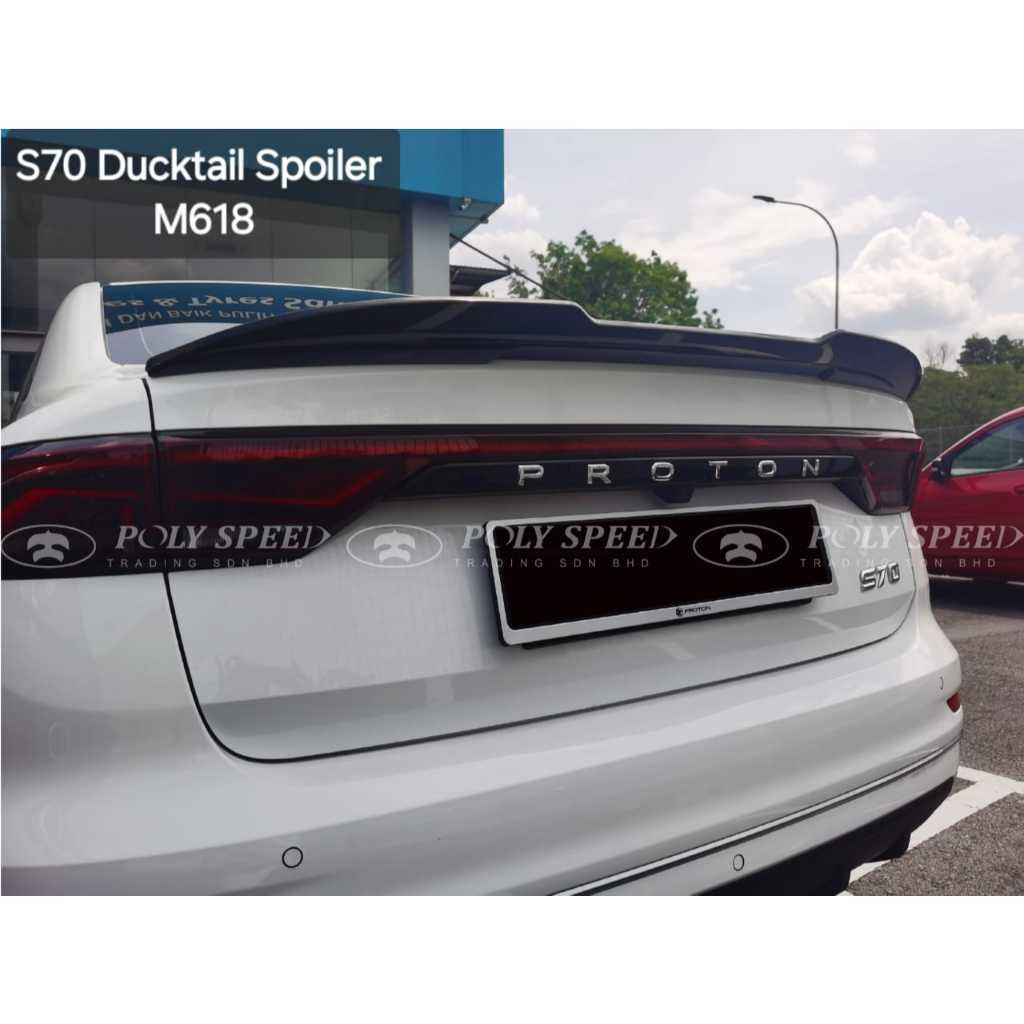 Proton S70 Ducktail Spoiler With Glossy Black Body Kit Ready Stock ...
