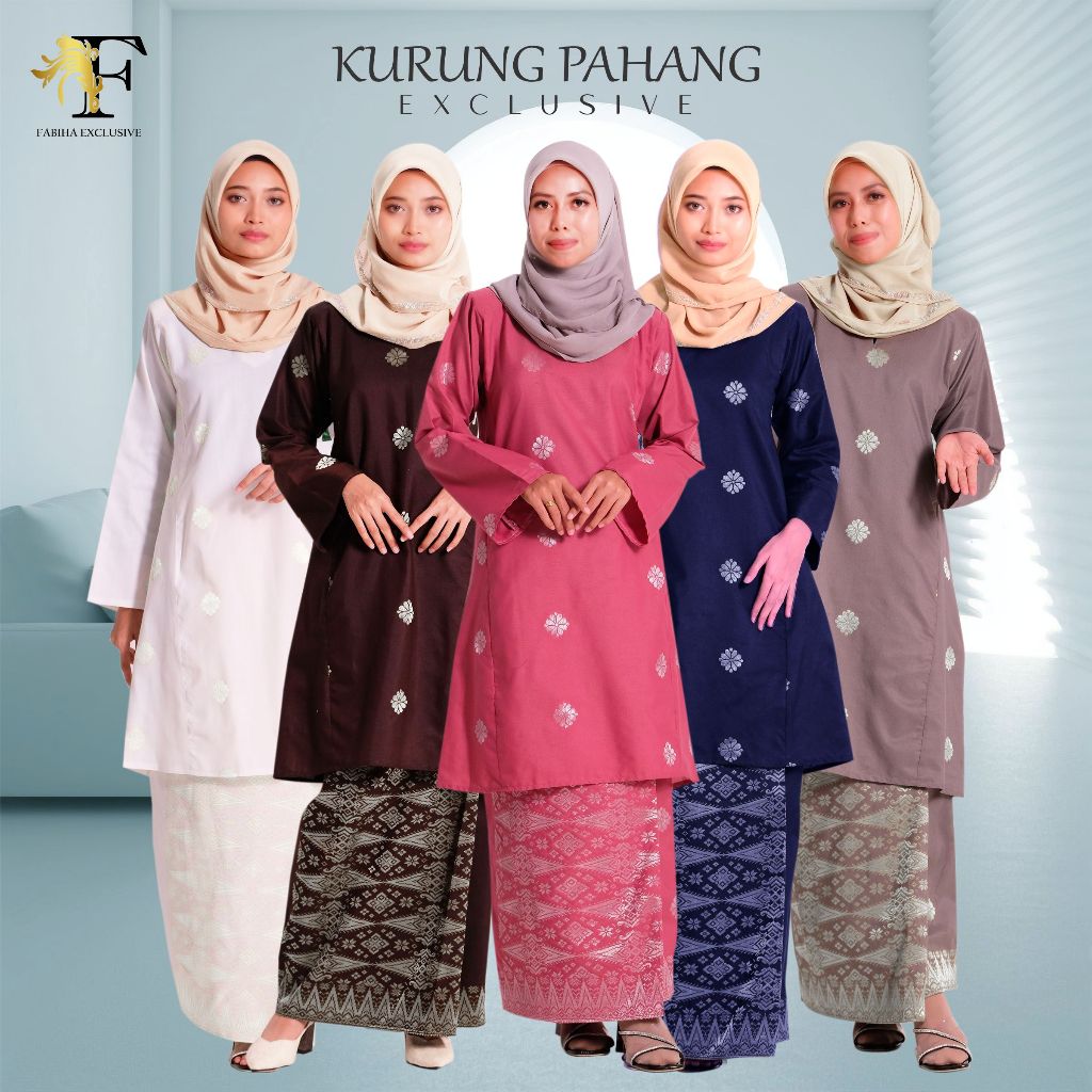 By Fabiha Exclusive | Songket Tenun Soft Cotton Kurung Pahang Bunga ...