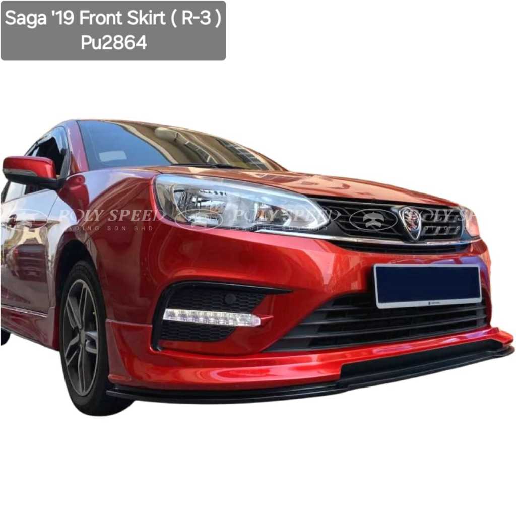 Proton Saga VVT FL 2019-2024 R3 Front Skirt PU With Paint | Shopee Malaysia