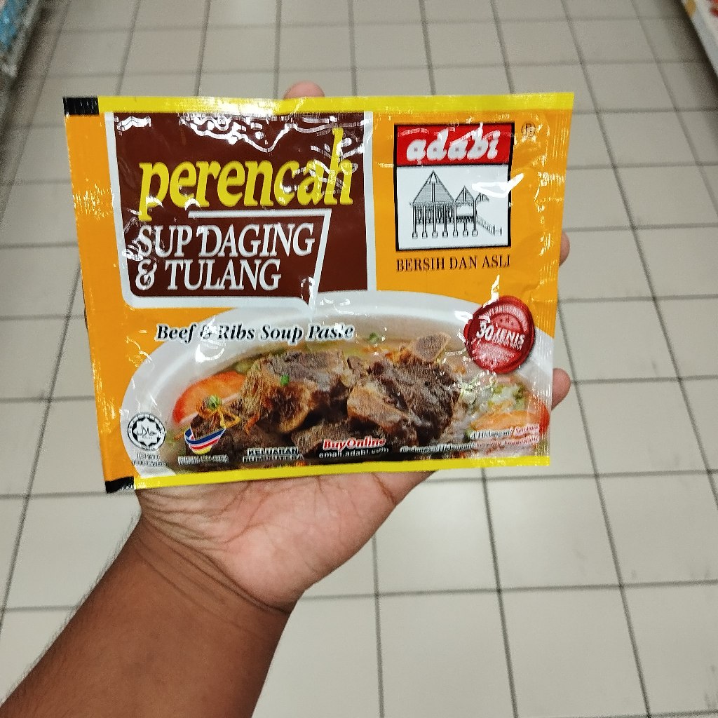 Adabi Perencah Sup Daging & Tulang Beef & Ribs Soup Paste 100g | Shopee ...
