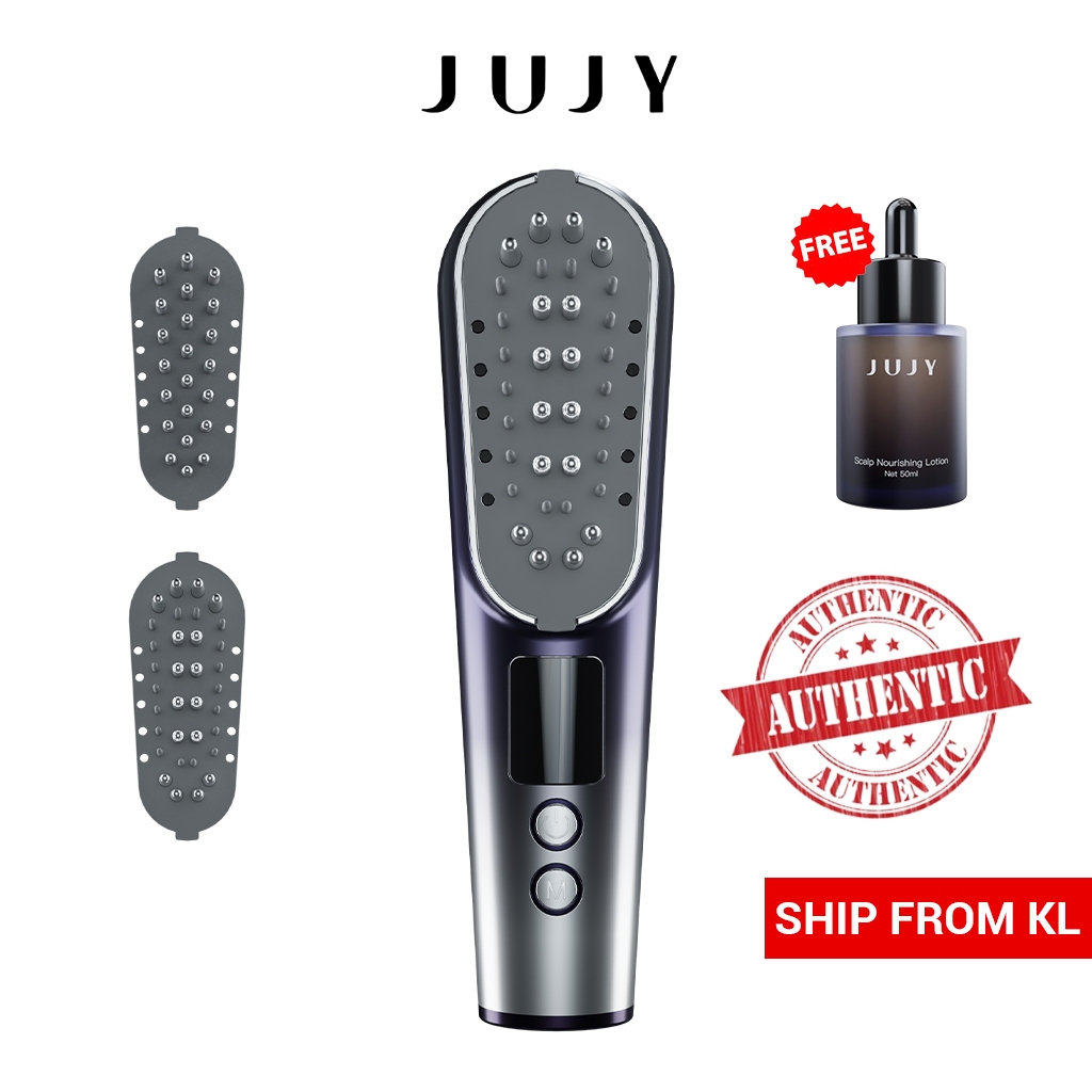 JUJY RF EMS LLLT Hair Growth Comb Anti-Hair Loss Light Therapy Device ...