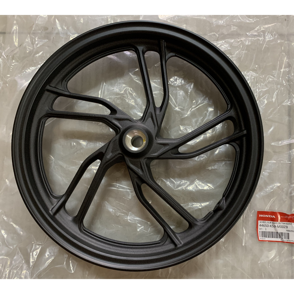 HONDA SCOOTER VARIO150 FRONT SPORT RIM/REAR SPORT RIM BLACK ORIGINAL ...