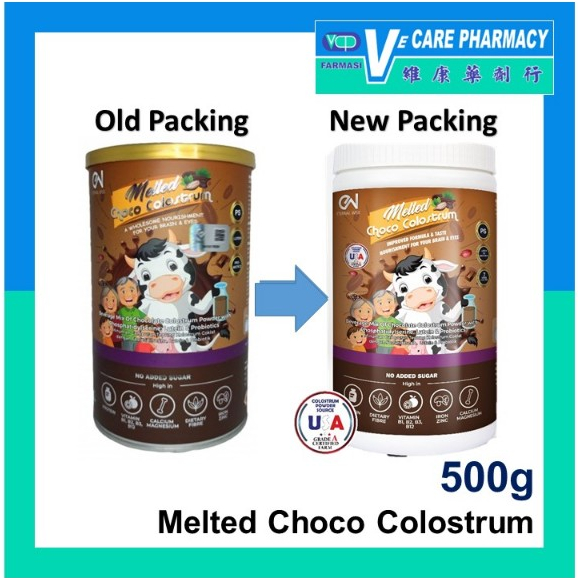 [FREE SHIPPING] Eternal Wise Melted Choco Colostrum 500g PACK-OF-1/2/3 ...